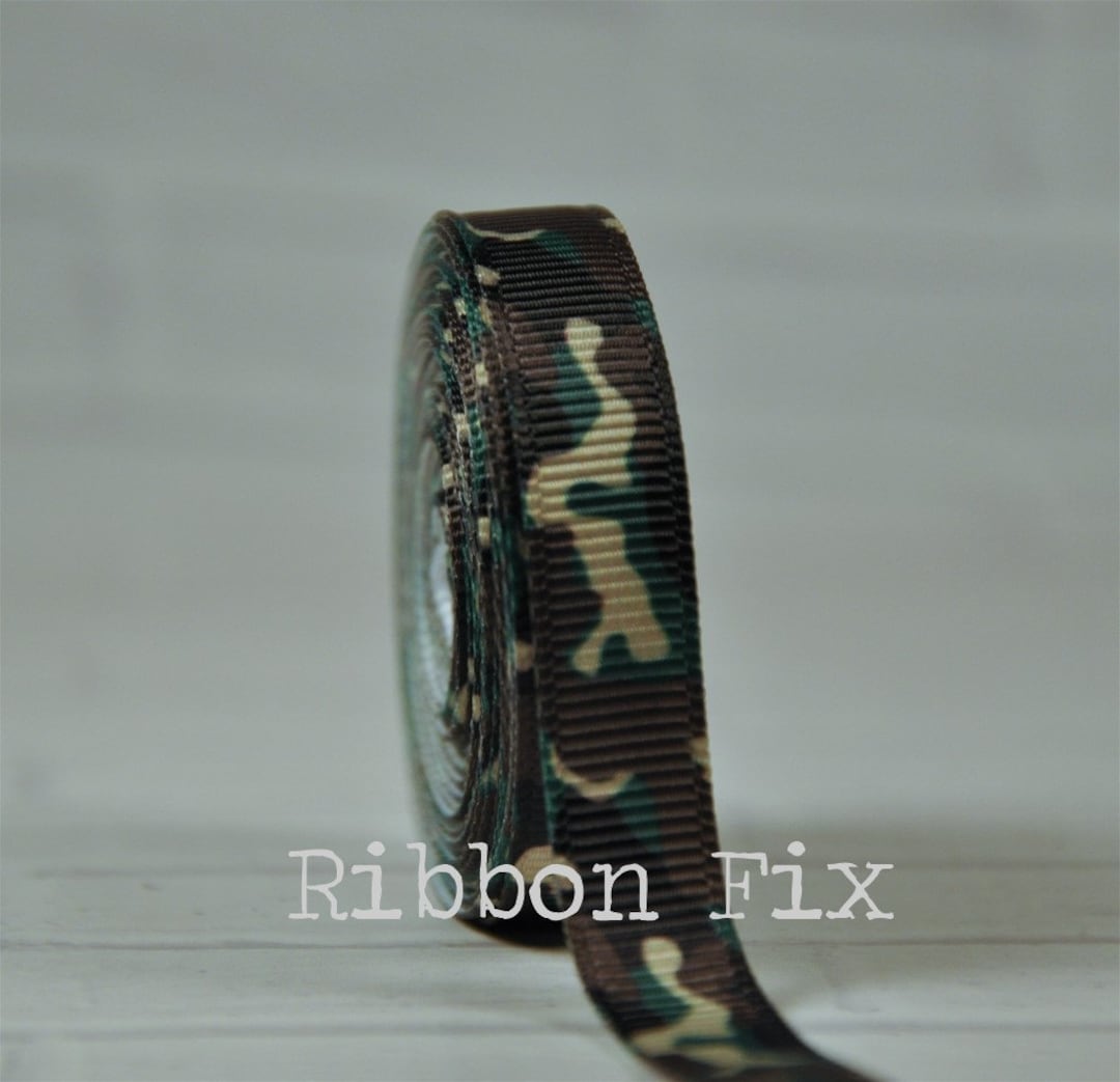 3/8" Camouflage Camo Print Grosgrain Ribbon - Deer Hunting - Forest ...