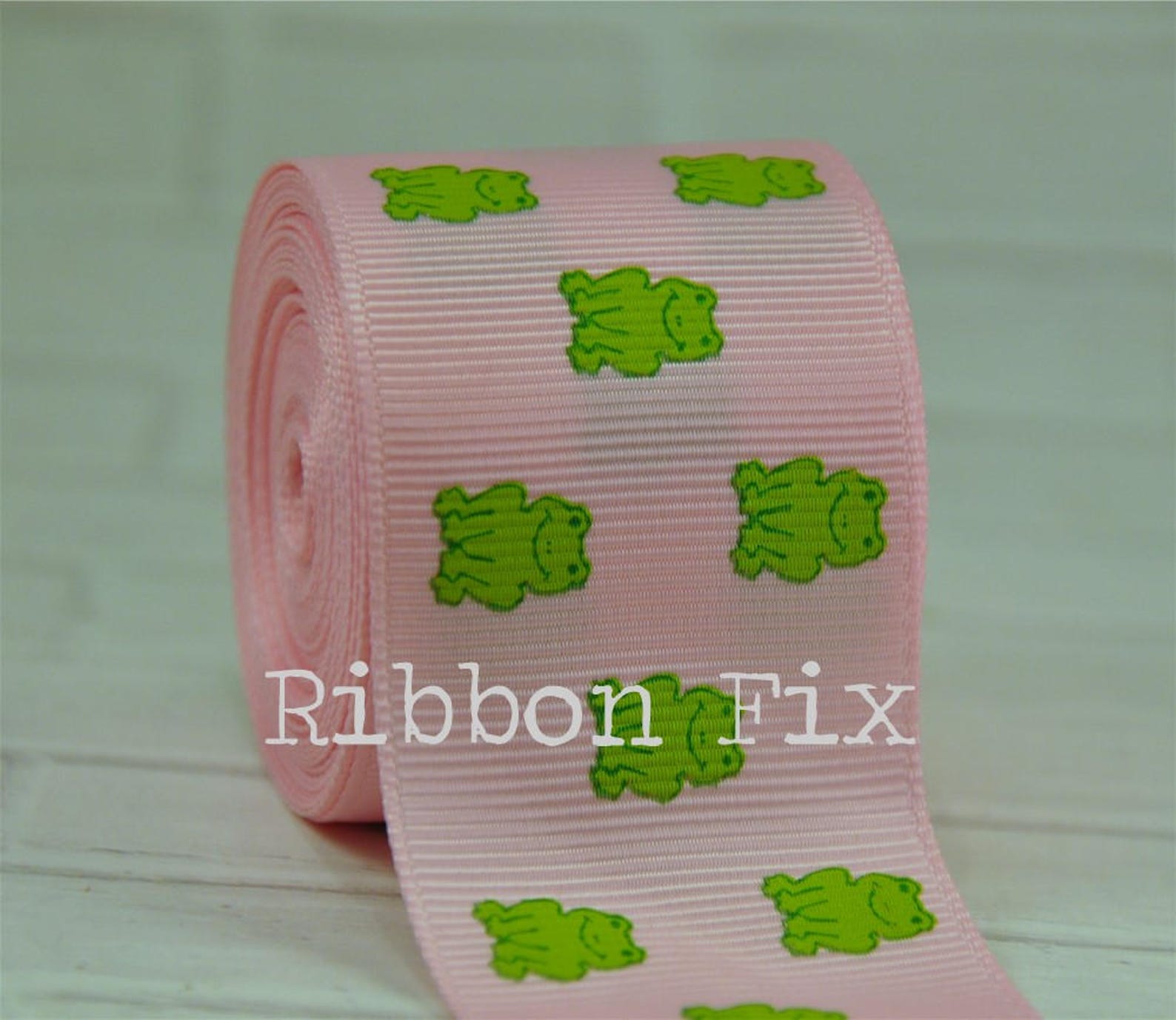 3/8 7/8 1.5 Baby Pink Frog Grosgrain Ribbon | Etsy
