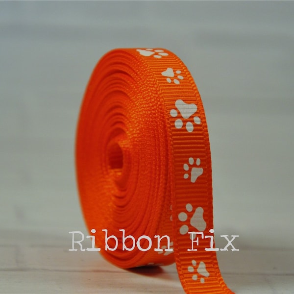Paw Print Ribbon - Etsy