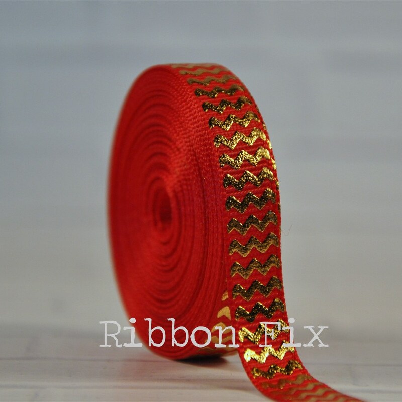 Red Chevron - Etsy
