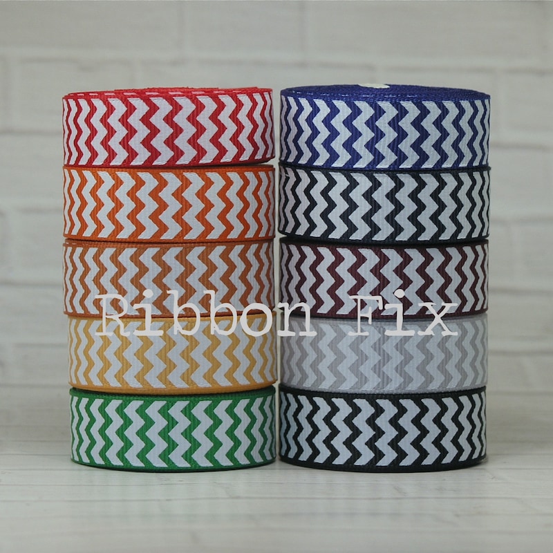 Navy and Red Chevron - Etsy