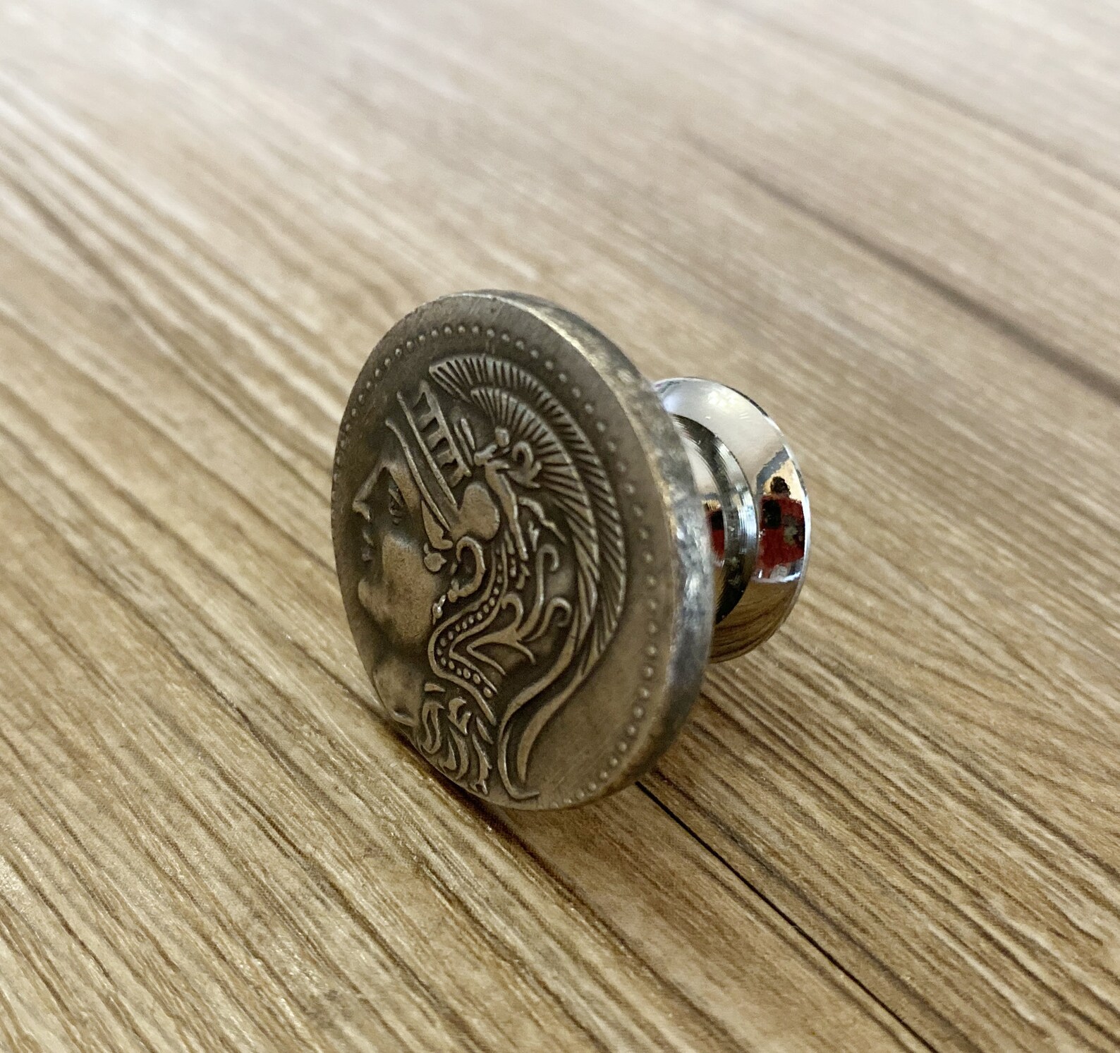 Ancient Greek Gods Antique Coin Drawer Knobs / Furniture Knobs Silver ...