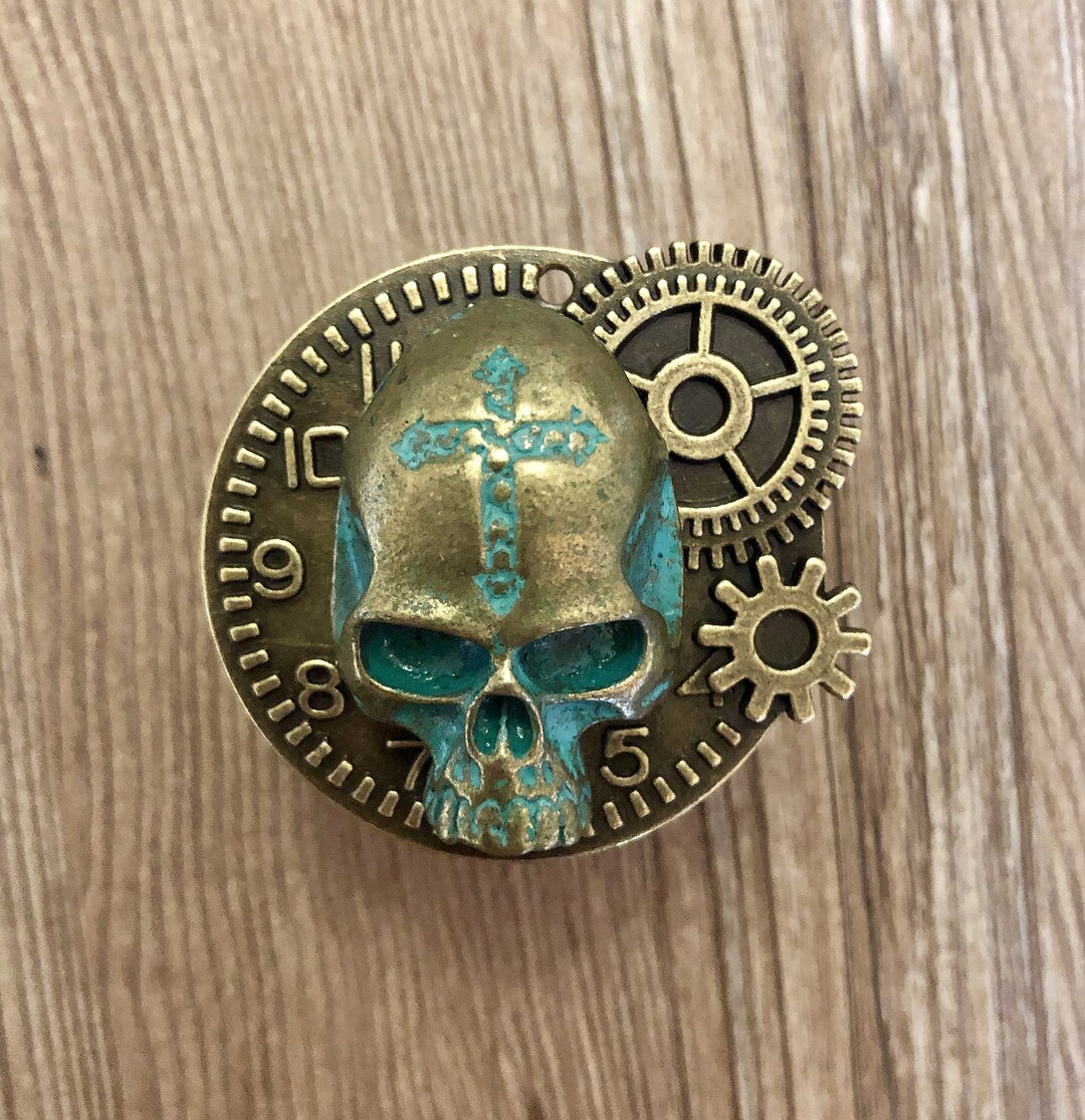 Gothic Skull Knobs Brass Knobs / Cabinet Dresser Knobs / Cabinet Knobs / Skull Furniture Knobs ...