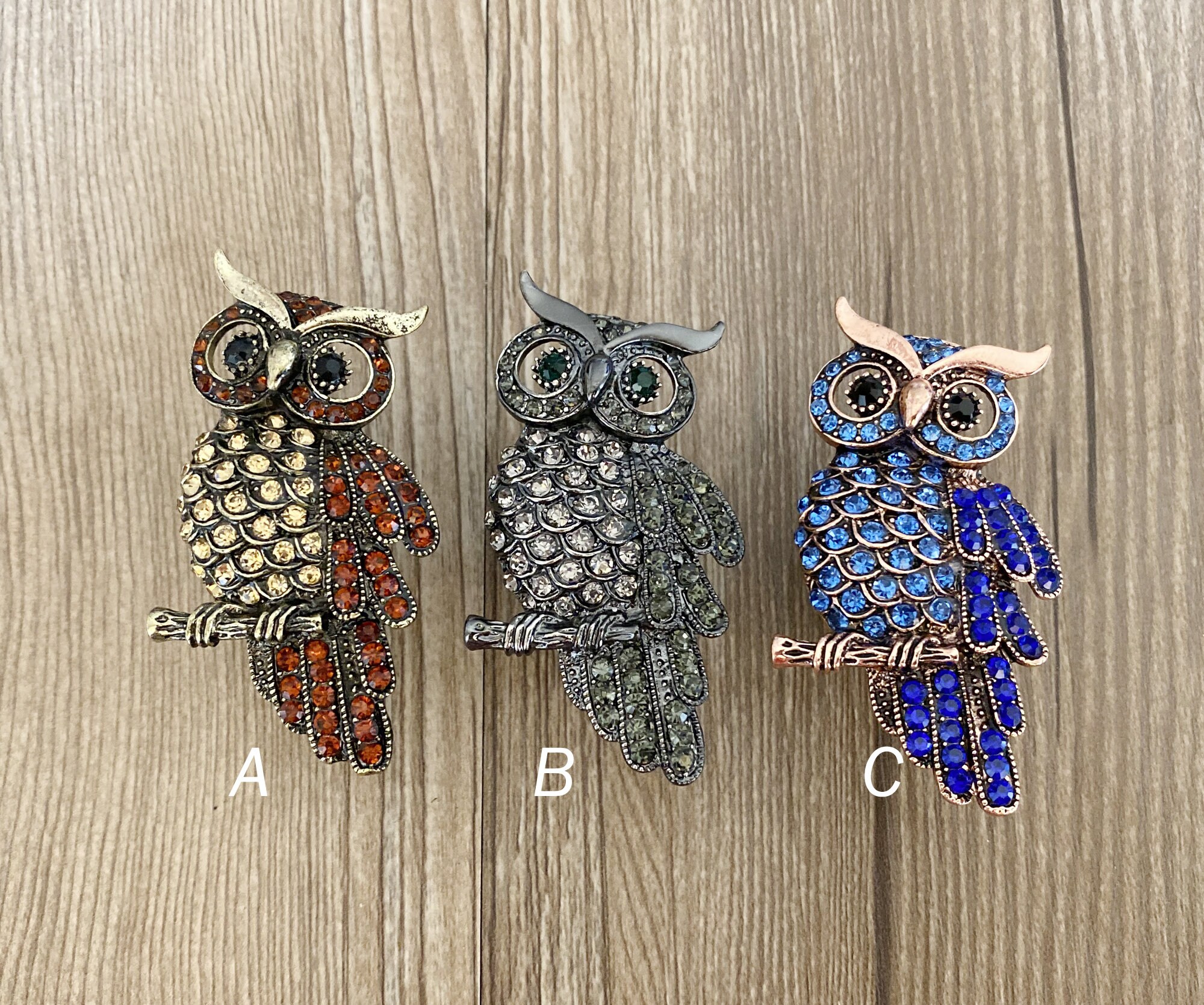 Owl Drawer Knobs /owl Cabinet / Gothic Home Decor / Animal | Etsy