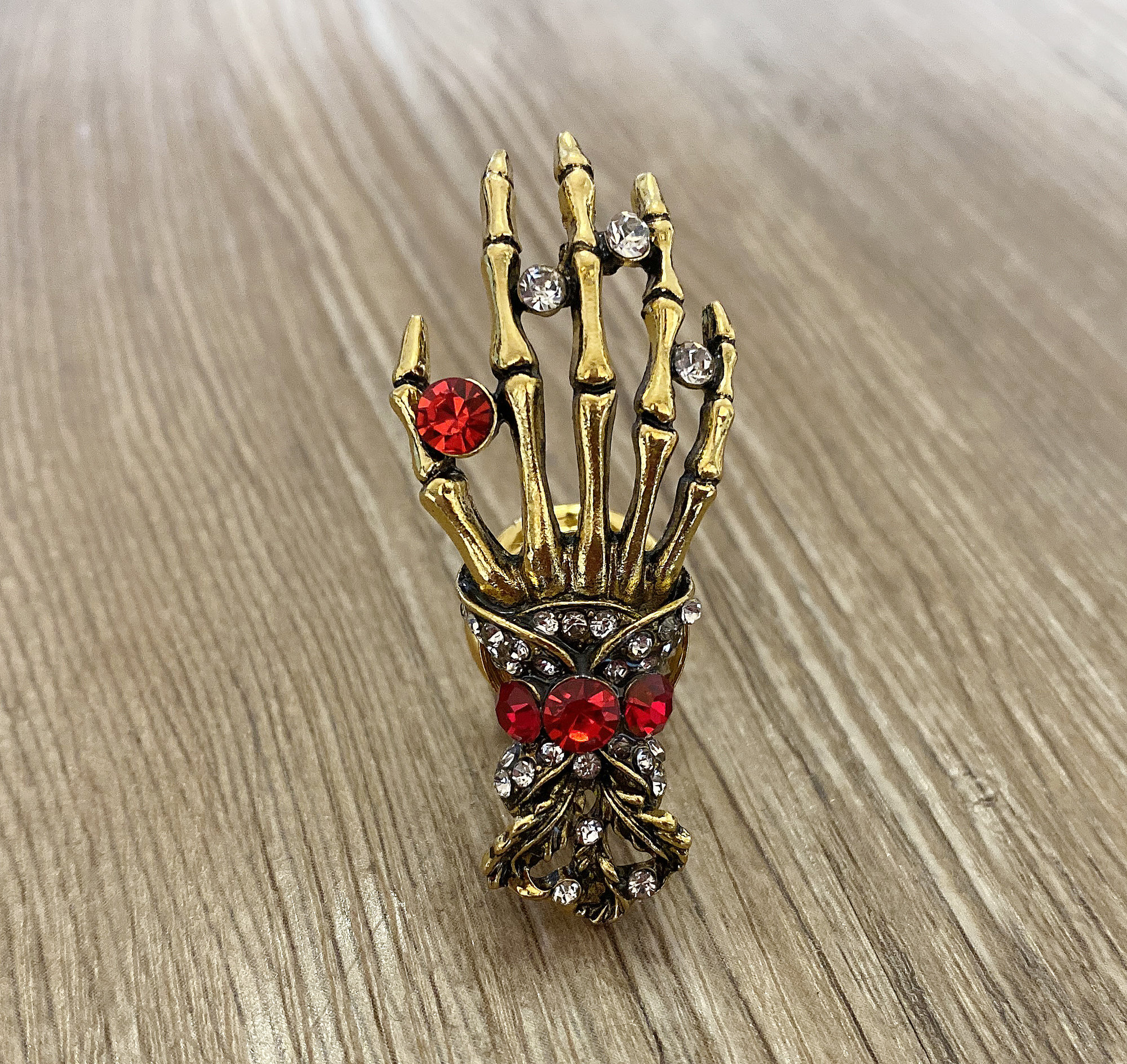 Gothic Skull Hand Knobs Brass Knobs / Cabinet Dresser Knobs / | Etsy