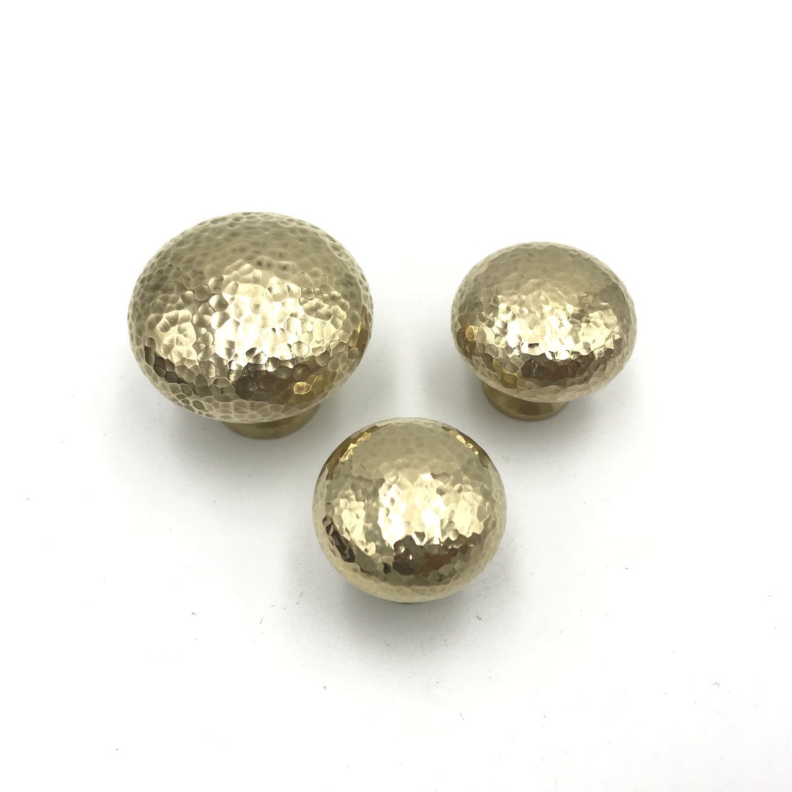 Hammered Brass Mushrooms Full Copper Solid Handmade Drawer - Etsy