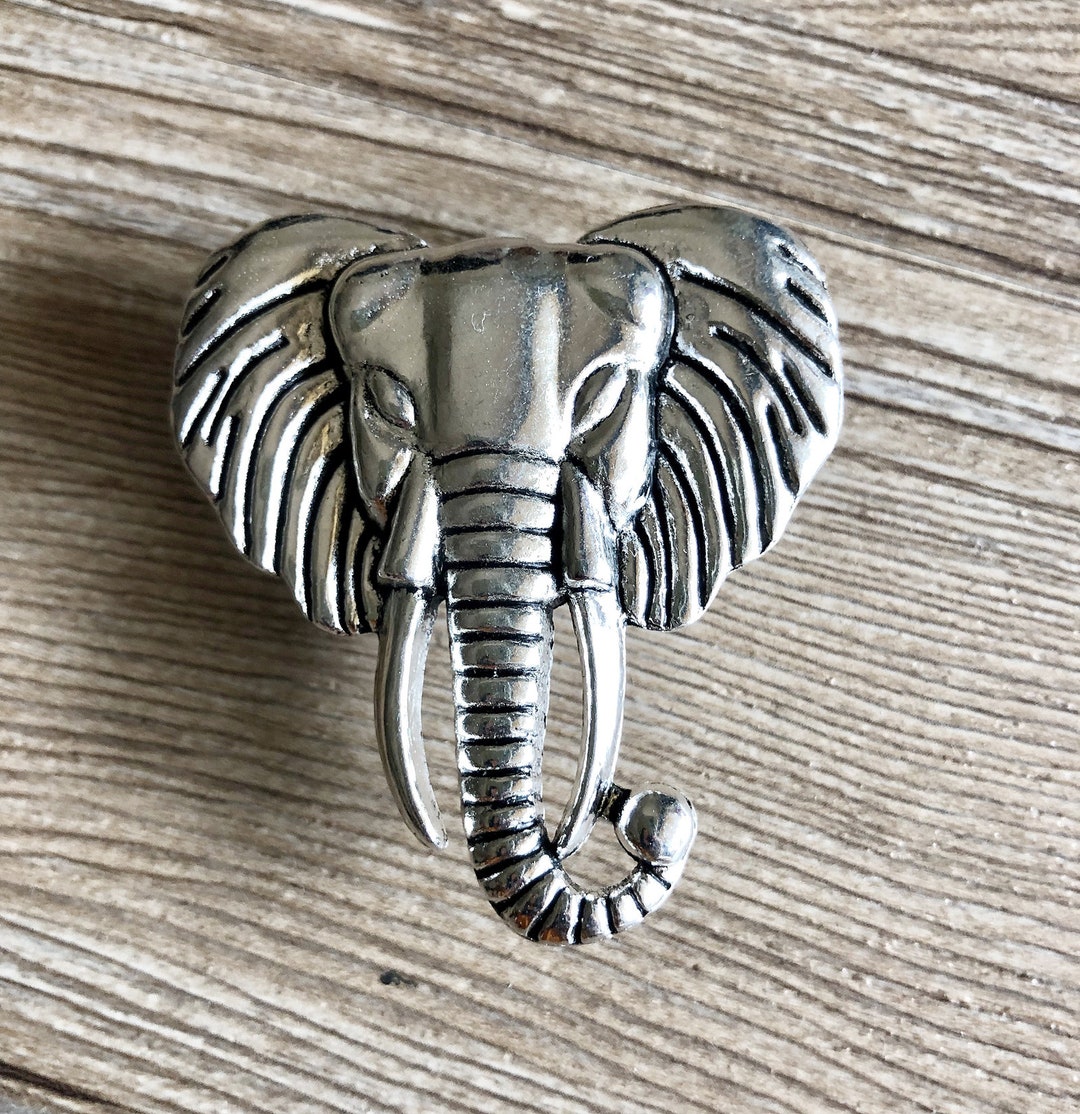 Silver Elephant Drawer Knobs / Elephant Cabinet / Gothic Home Decor ...
