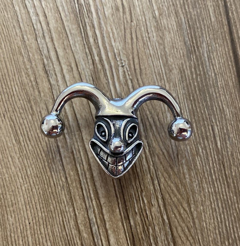 Silver Funny Clown Drawer Knobs / Cabinet Dresser Knobs/ Funny - Etsy
