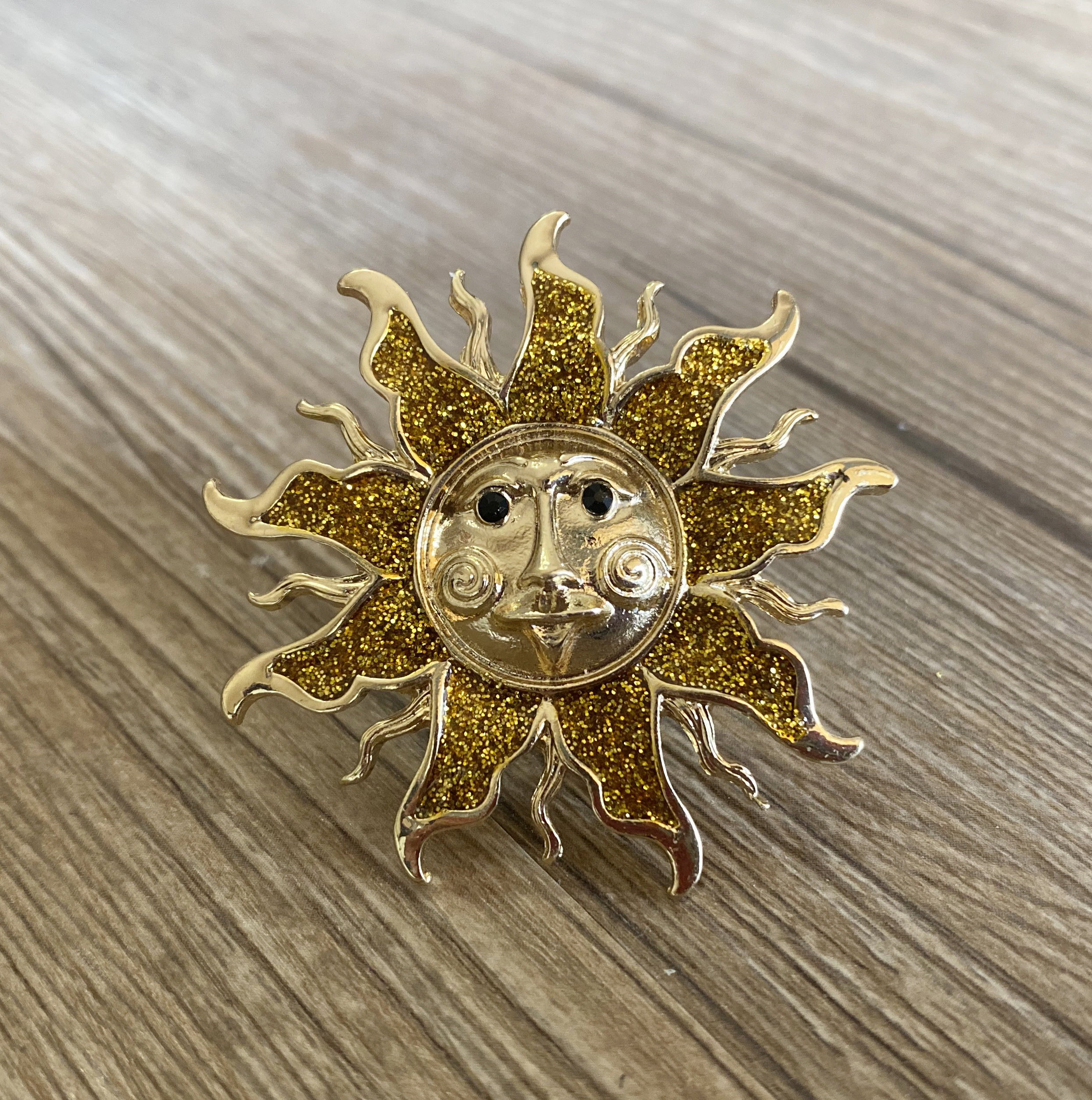 Enamel Gold Sun Drawer Knobs / Sun Cabinet / Gothic Home Decor | Etsy