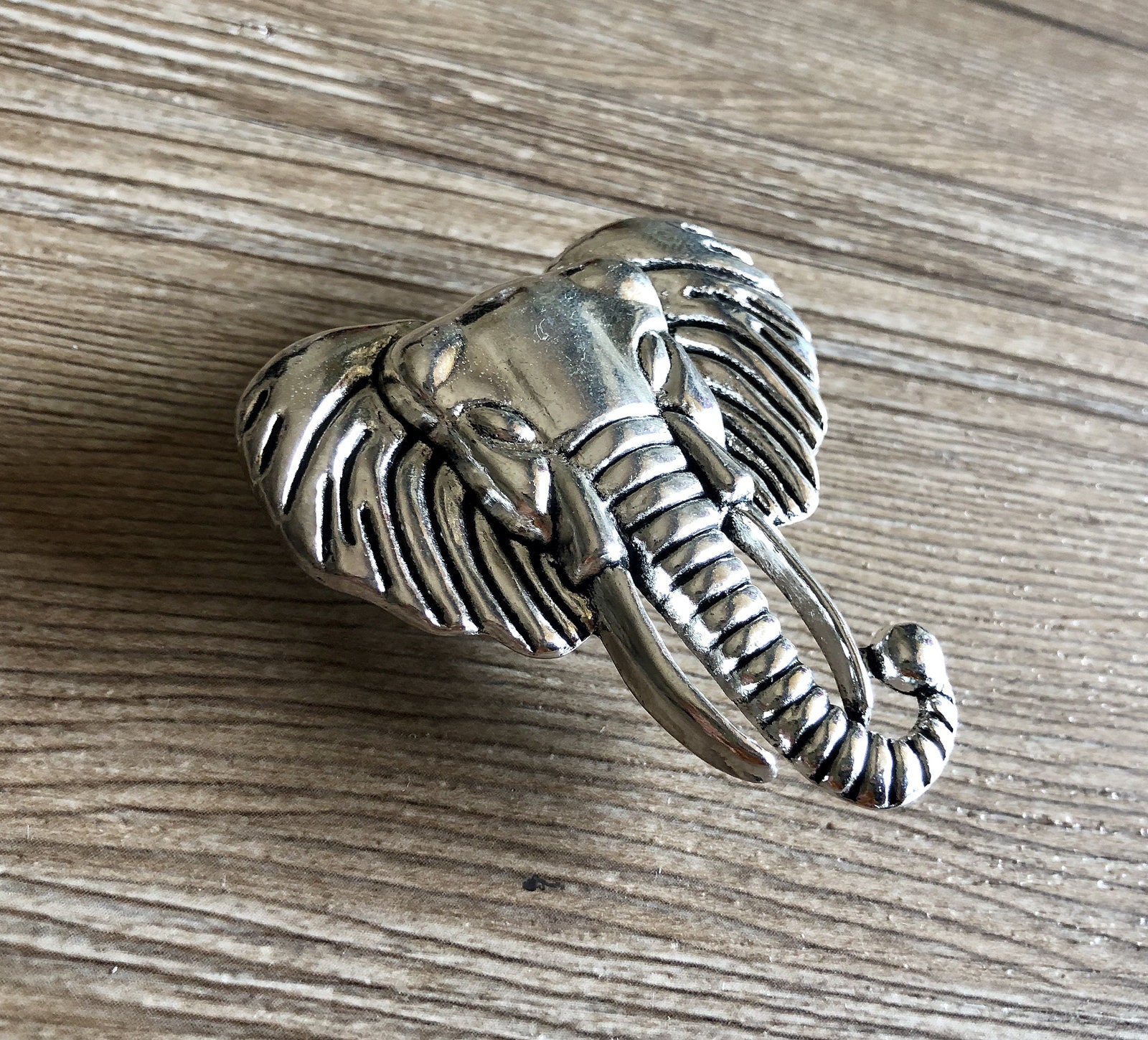 Silver Elephant drawer knobs / Elephant Cabinet / Gothic Home | Etsy