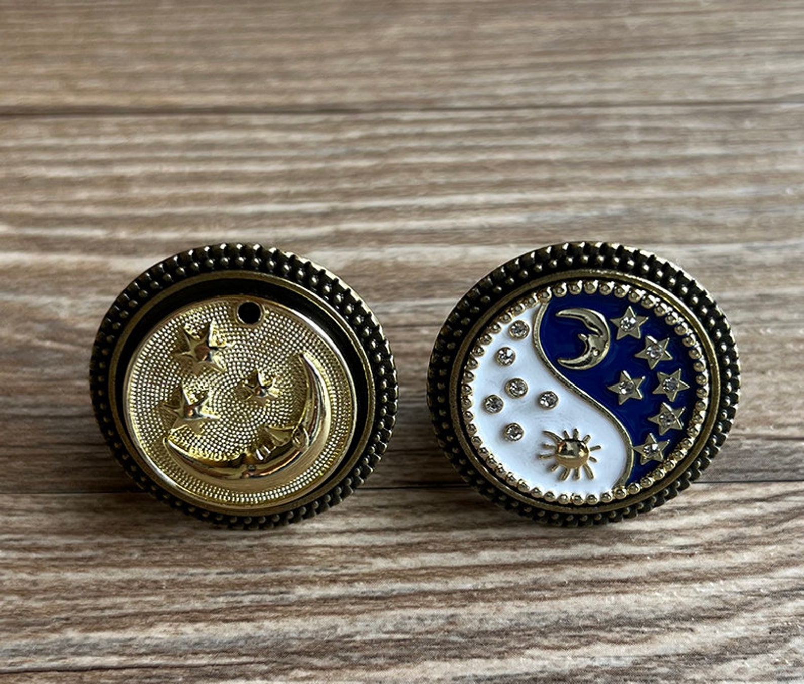 Enamel Sun and Moon Drawer Knobs / Starry Sky Cabinet / Gothic Home ...