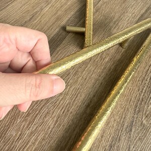 Hammered Brass Solid Handmade Drawer Knobs Pulls Handles/dresser Knobs Cabinet Pull Handles ...