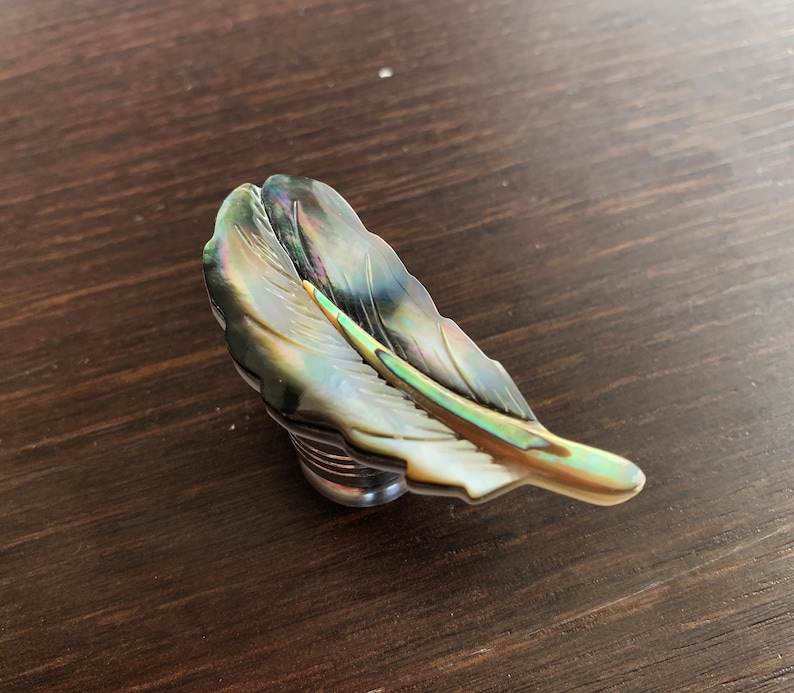 Feather Natural Shell Drawer Knobs / Furniture Knobs With Rope - Etsy