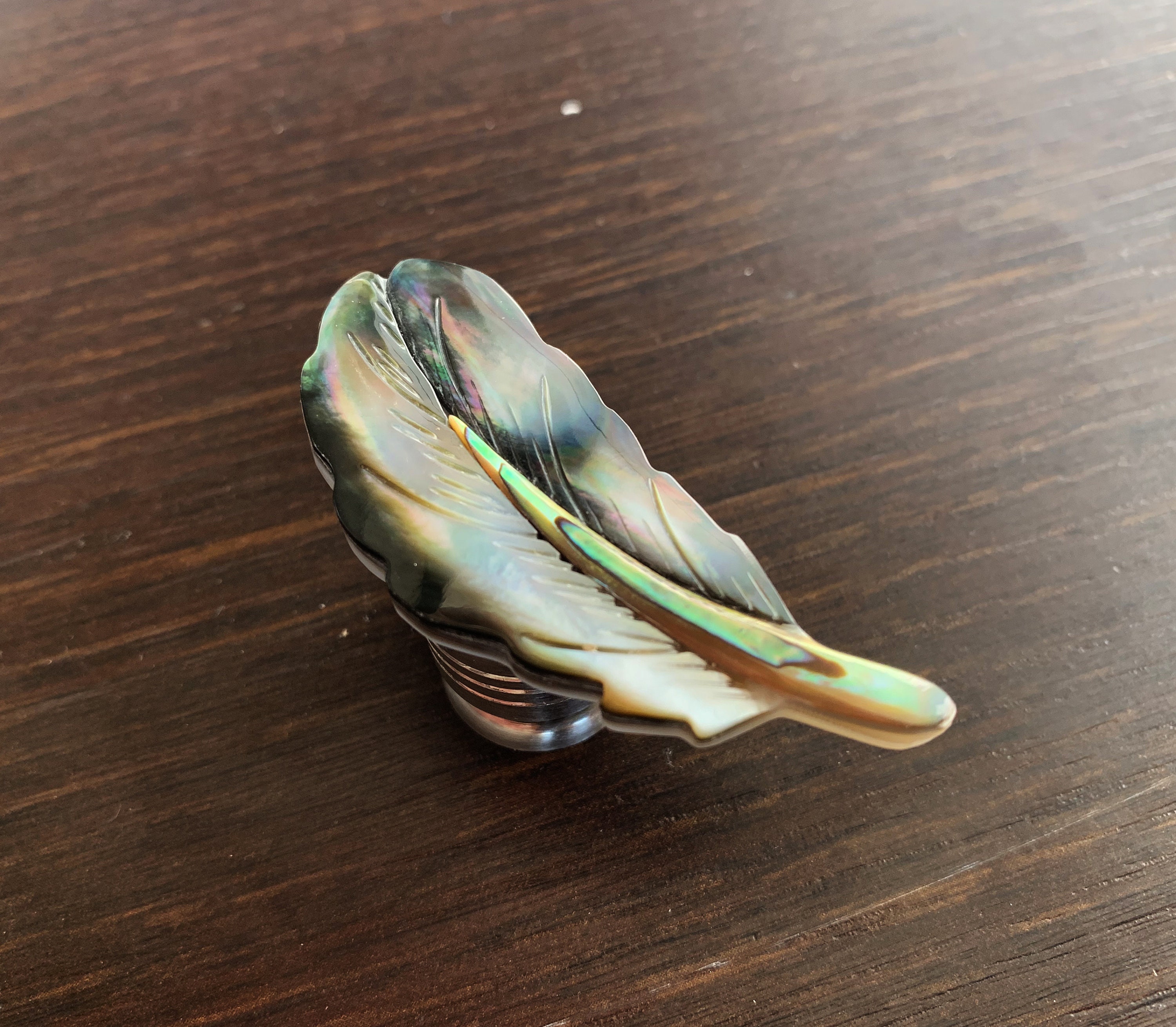 Feather Natural Shell Drawer Knobs / Furniture Knobs With Rope | Etsy