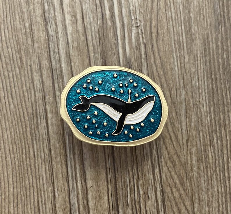 Enamel Whale Drawer Knobs / Ocean Cabinet / Gothic Home Decor - Etsy