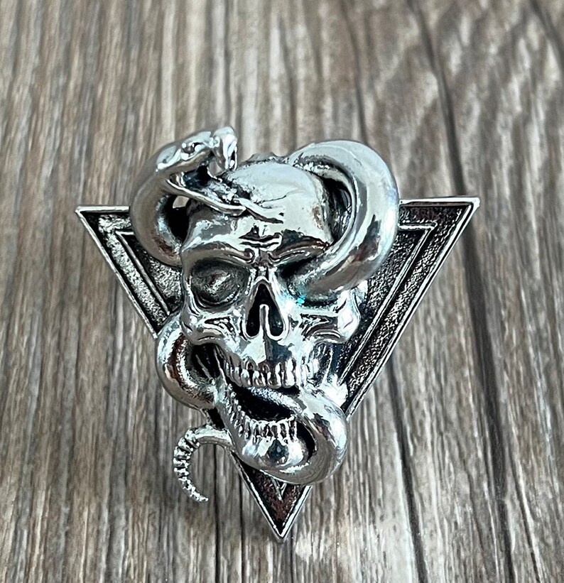 Silver Gothic Skull Knobs Brass Knobs / Cabinet Dresser Knobs - Etsy