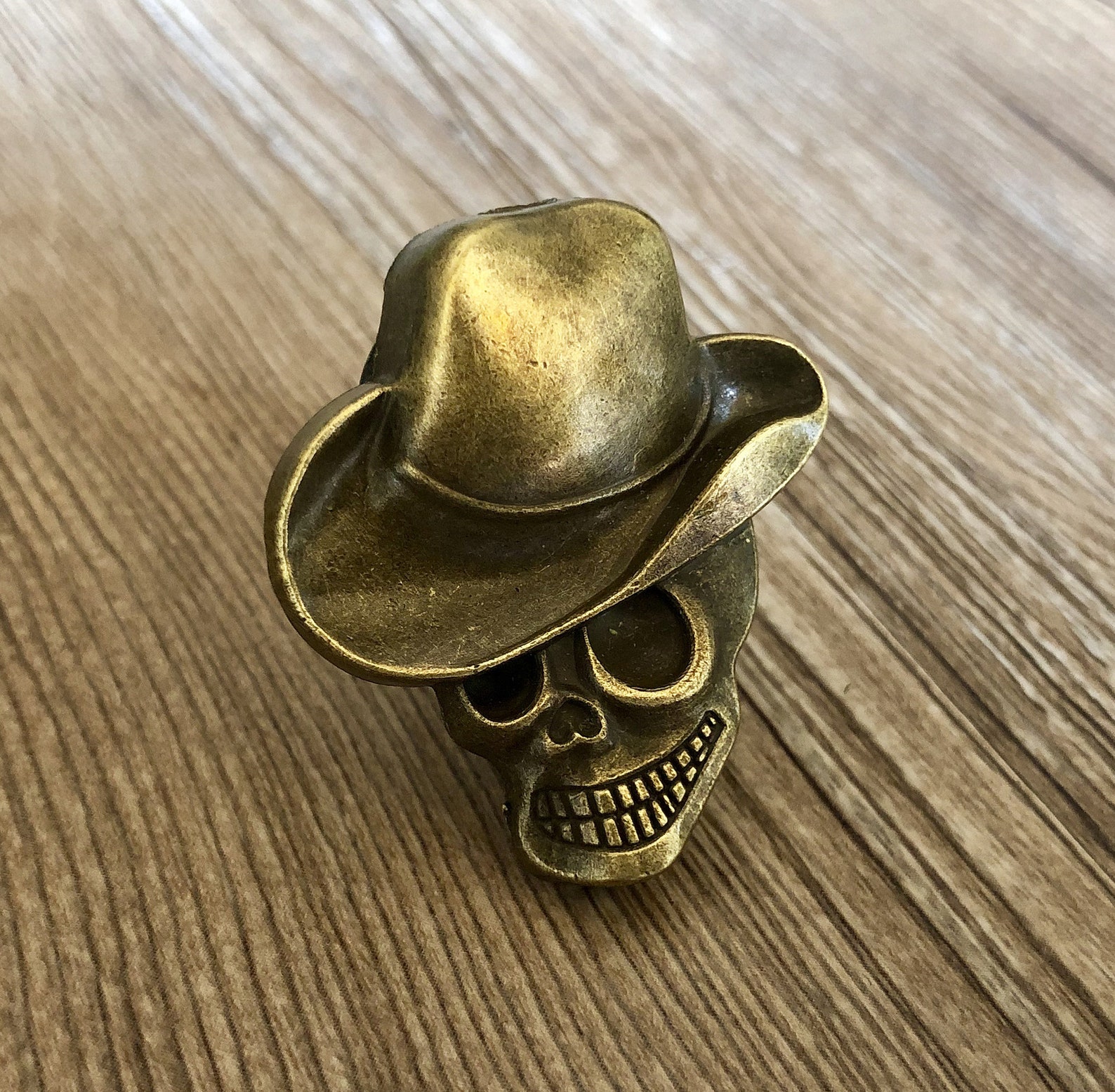 Gothic Skull Knobs Brass Knobs / Cabinet Dresser Knobs / | Etsy