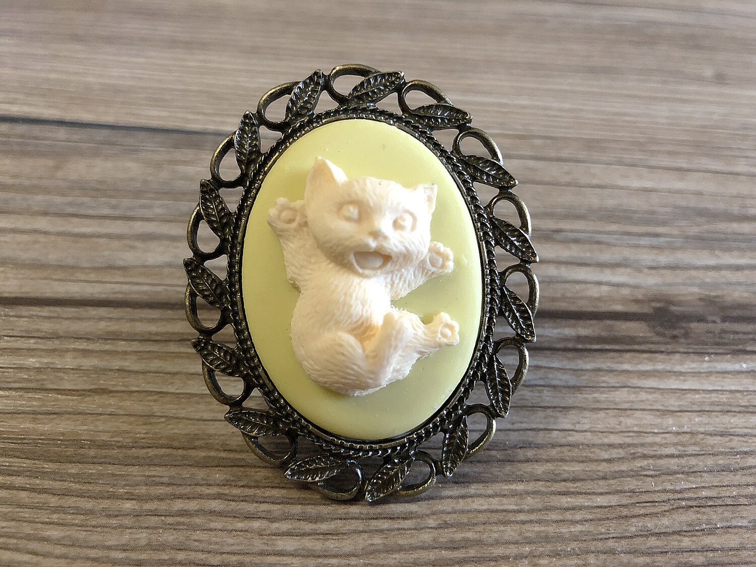 Bronze Retro Resin Yellow Cat Drawer Knobs / Resin Cat Cabinet | Etsy