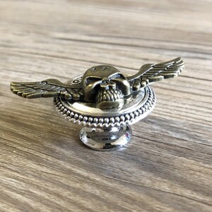 Silver Gear Skull Drawer Knobs / Gear Skull Cabinet / Gothic Home Decor ...