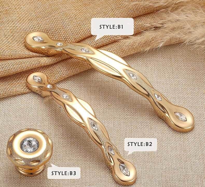 Gold Modern Knobs Drawer Knob Dresser Knobs / Kitchen Cabinet | Etsy