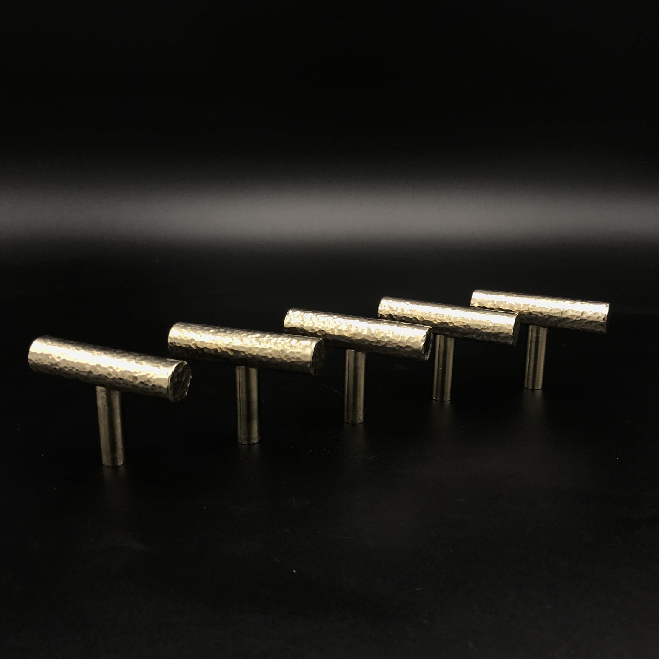 Hammered Brass Solid Handmade Drawer Knobs Pulls | Etsy