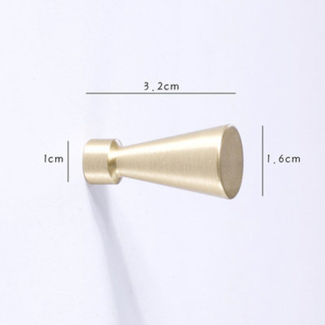 Simple Brass Cabinet Knob Handmade Antique Drawer Knobs Pulls Handles ...