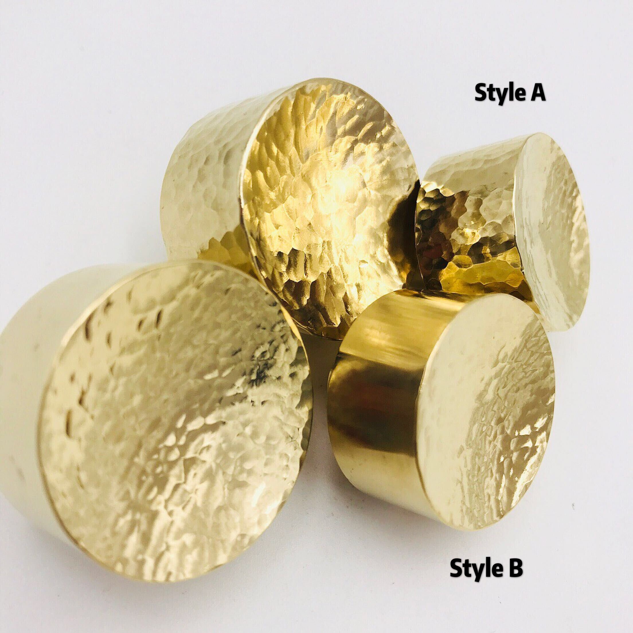 Hammered Brass Mushrooms Full Copper Solid Handmade Drawer - Etsy