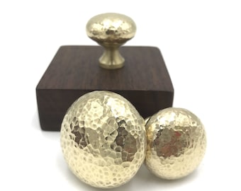 Hammered Brass Mushrooms Full Copper Solid Handmade Drawer | Etsy