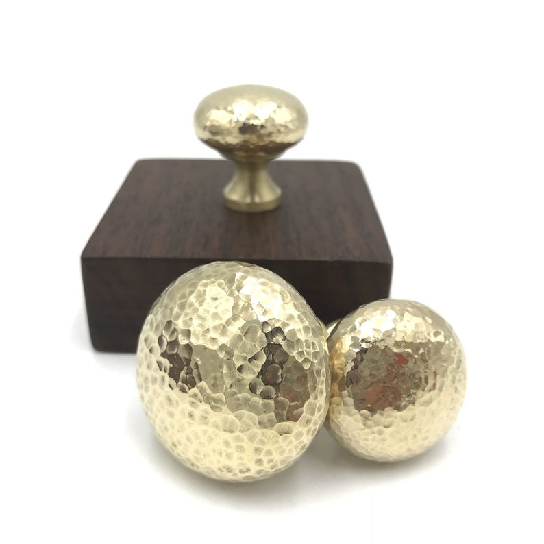 Hammered Brass Mushrooms Full Copper Solid Handmade Drawer - Etsy