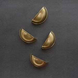 Brass Handmade Shell Antique Drawer Knobs Pulls - Etsy