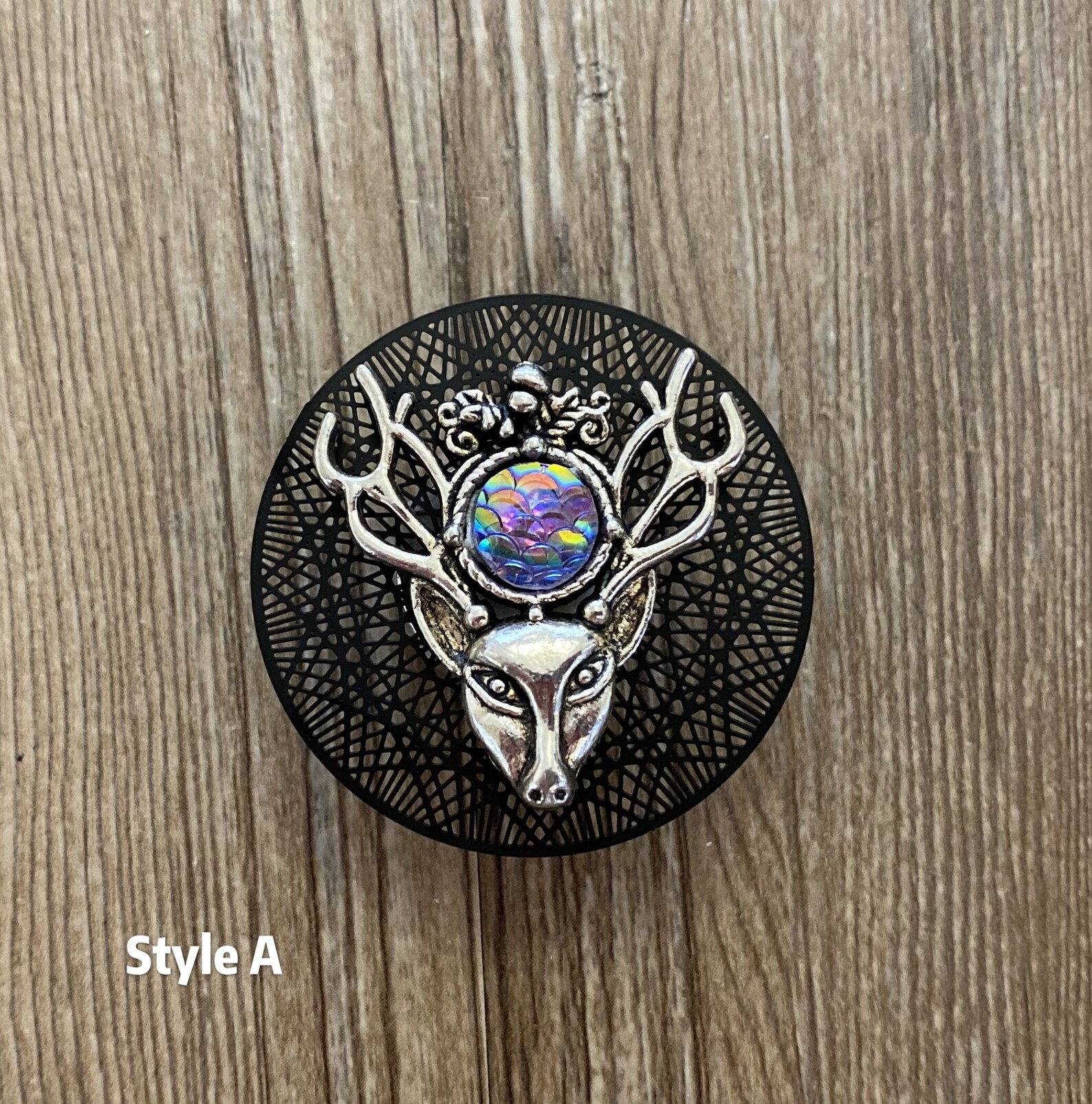 Silver Deer Head Drawer Knobs / Deer Head Cabinet / Gothic - Etsy