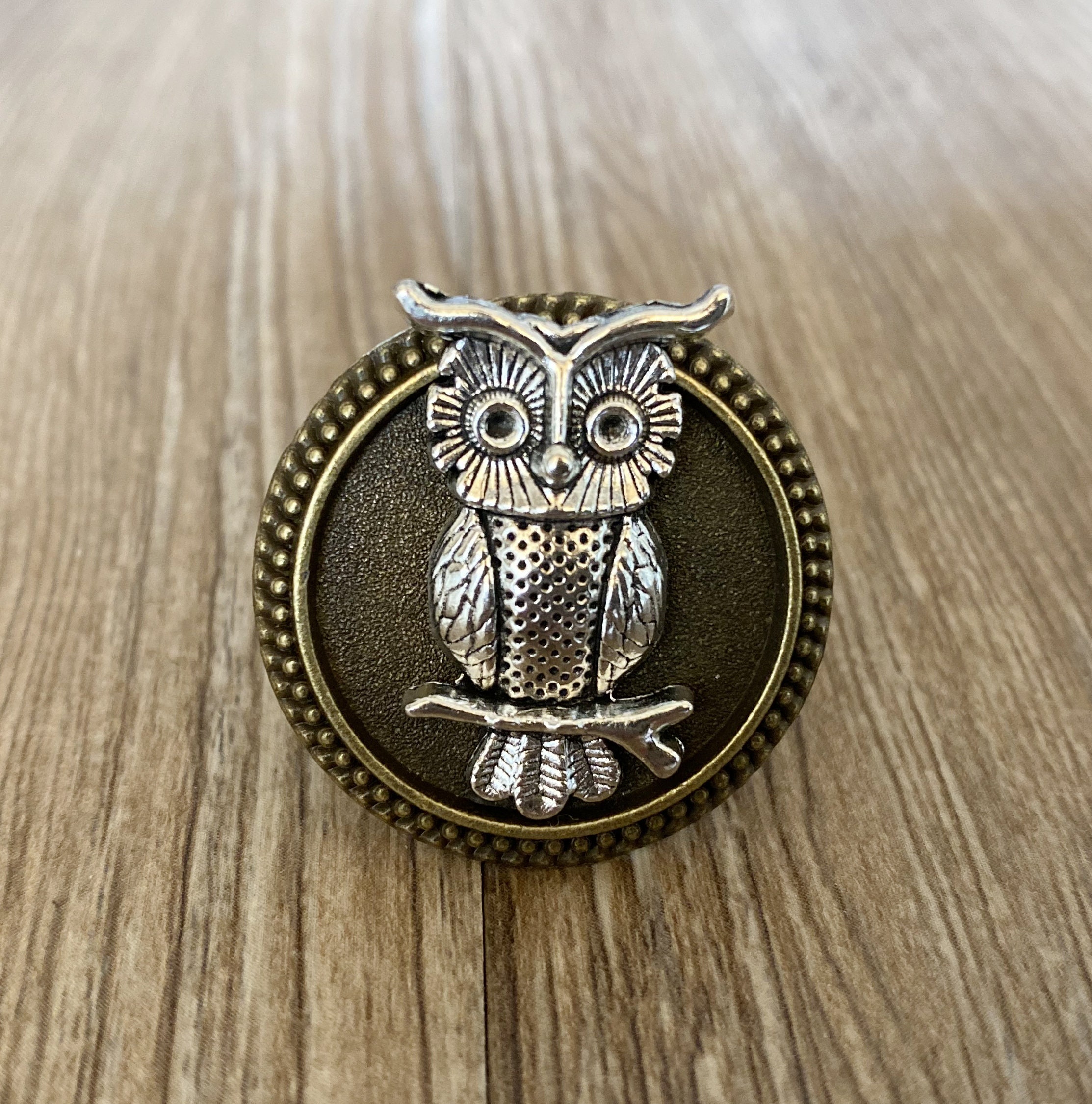 Gear Owl Drawer Knobs / Owl Cabinet / Gothic Home Decor / - Etsy