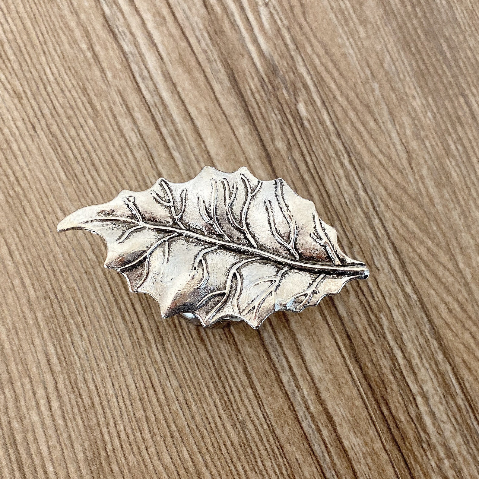 Silver Leaves Knobs Brass Knobs / Cabinet Dresser Knobs / - Etsy