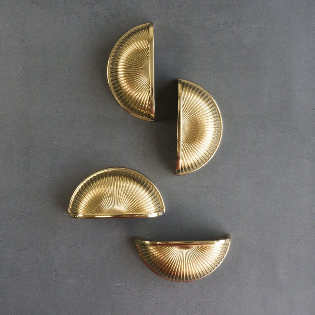 Brass Handmade Shell Antique Drawer Knobs Pulls - Etsy