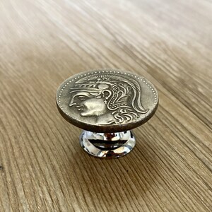 Ancient Greek Gods Antique Coin Drawer Knobs / Furniture Knobs Silver ...