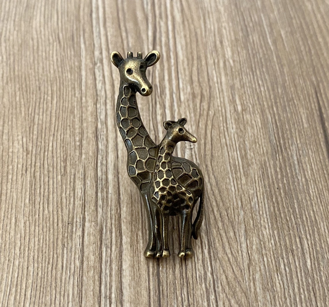 Giraffe Drawer Knobs / Giraffe Cabinet / Gothic Home Decor / - Etsy