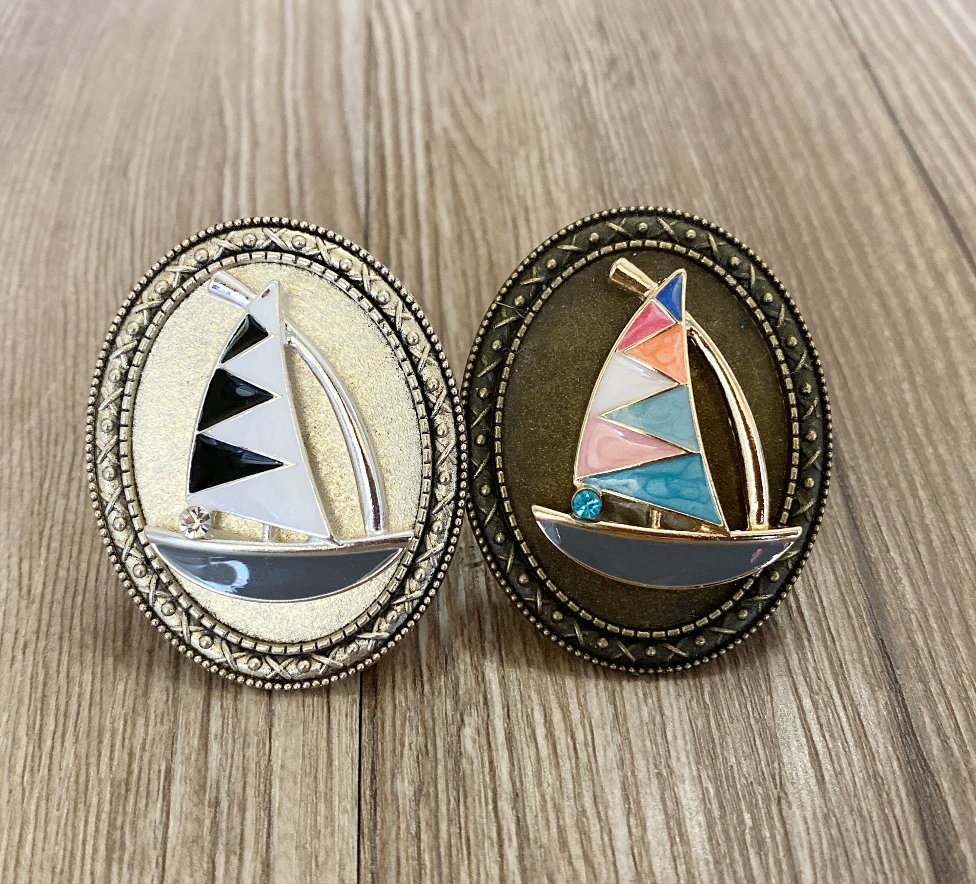 Sailboat Drawer Knobs / Sailboat Cabinet / Gothic Home Decor / Animal ...