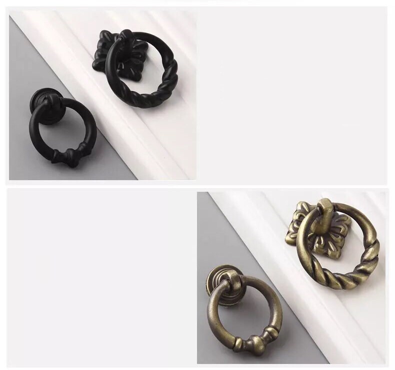 French Bail Dresser Drawer Pulls Handles / Antique Brass Drop - Etsy