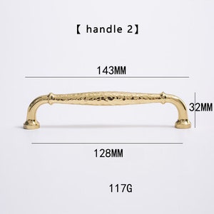 Hammered Brass Solid Handmade Drawer Knobs Pulls Handles/dresser Knobs Cabinet Pull Handles ...