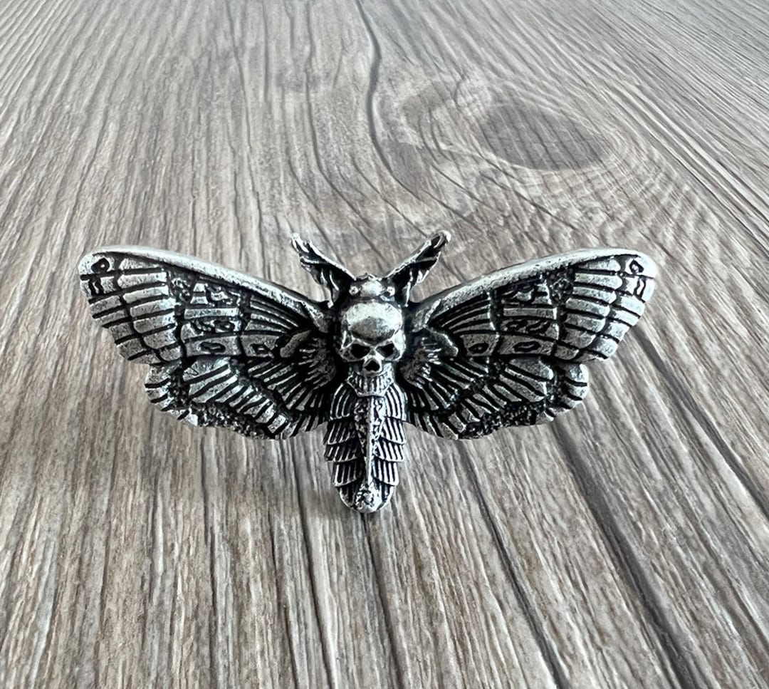 Moth Drawer Knobs /skull Cabinet / Gothic Home Decor / Animal Shaped ...