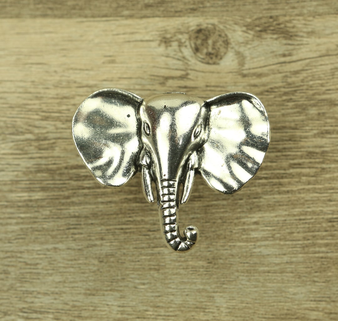Silver Elephant Drawer Knobs / Elephant Cabinet / Gothic Home Decor ...