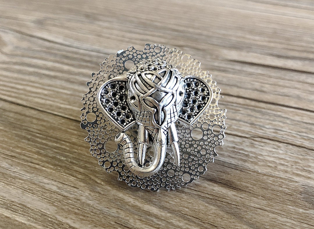 Silver Elephant Drawer Knobs / Elephant Cabinet / Gothic Home Decor ...