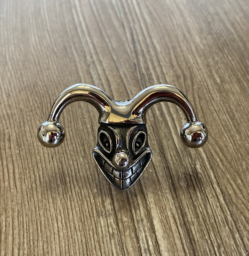 Silver Funny Clown Drawer Knobs / Cabinet Dresser Knobs/ Funny - Etsy