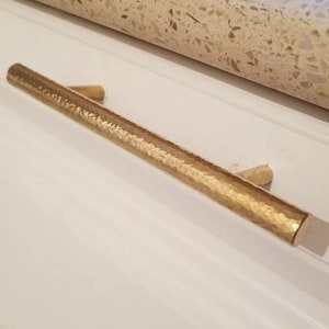 Hammered Brass Solid Handmade Drawer Knobs Pulls Handles/dresser Knobs Cabinet Pull Handles ...