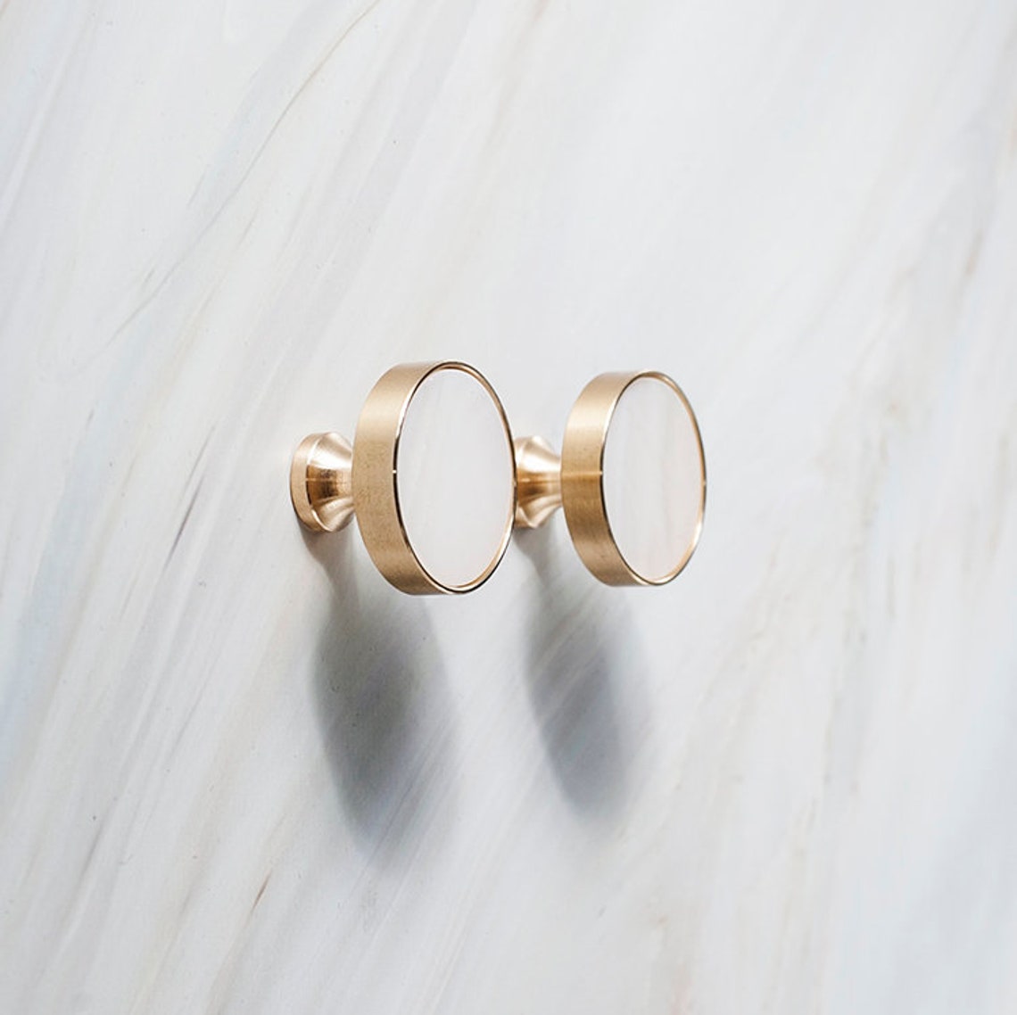 Pearl Shells Brass Handmade Drawer Knobs Pulls Handles/dresser - Etsy