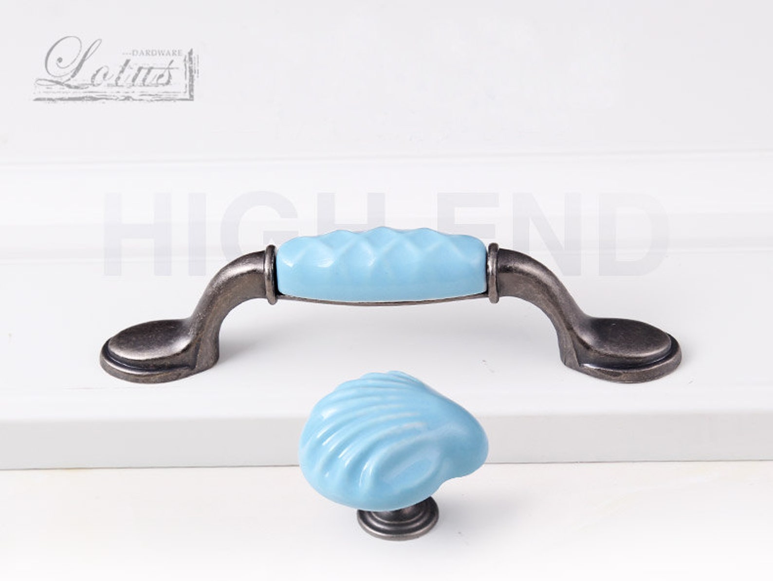 Shell Ceramic Dresser Handles Drawer Knob Dresser Pull Ceramic - Etsy