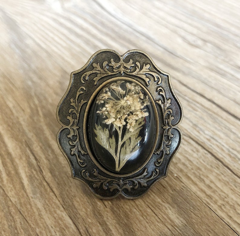 Resin dried flowers drawer knobs /dried flowers Cabinet / | Etsy