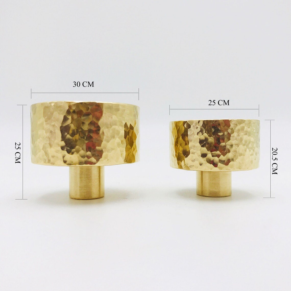 Hammered Brass Mushrooms Full Copper Solid Handmade Drawer - Etsy