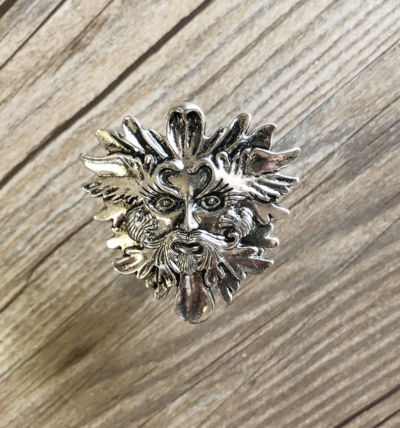 Silver Retro Head Drawer Knob Silver Cabinet Knob - Etsy