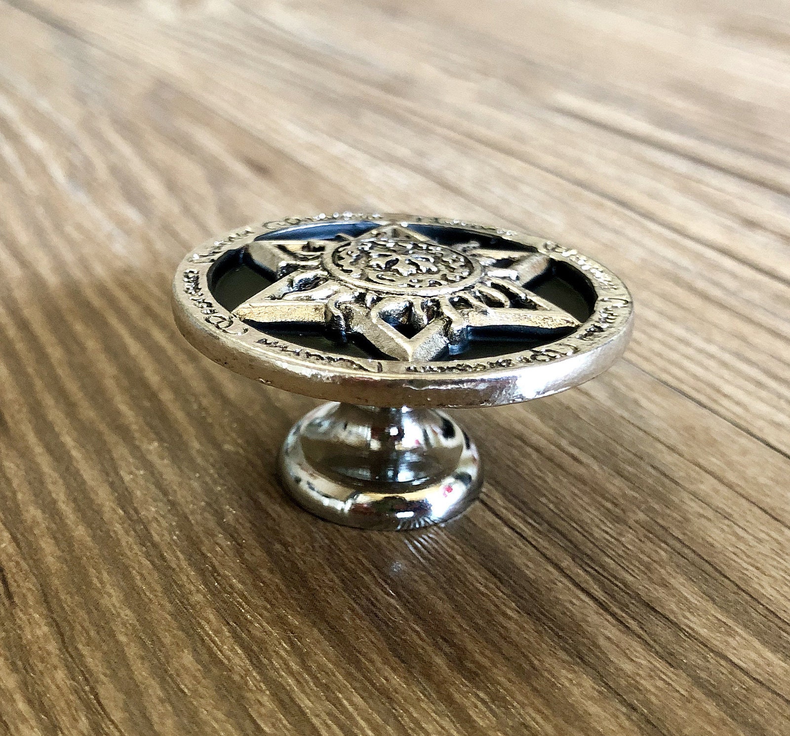 Silver Stars Drawer Knobs / Furniture Knobs Brass With Rope | Etsy